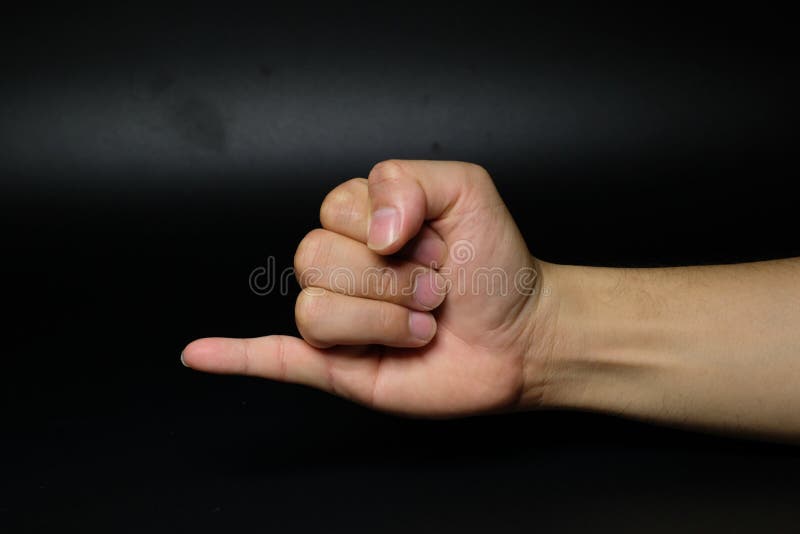Promise Finger Hand Sign on Back Background Stock Image - Image of palm ...