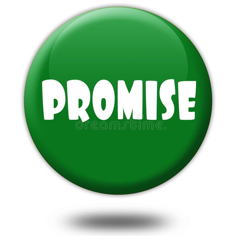 Promise To Pay Button on White Stock Illustration - Illustration of ...