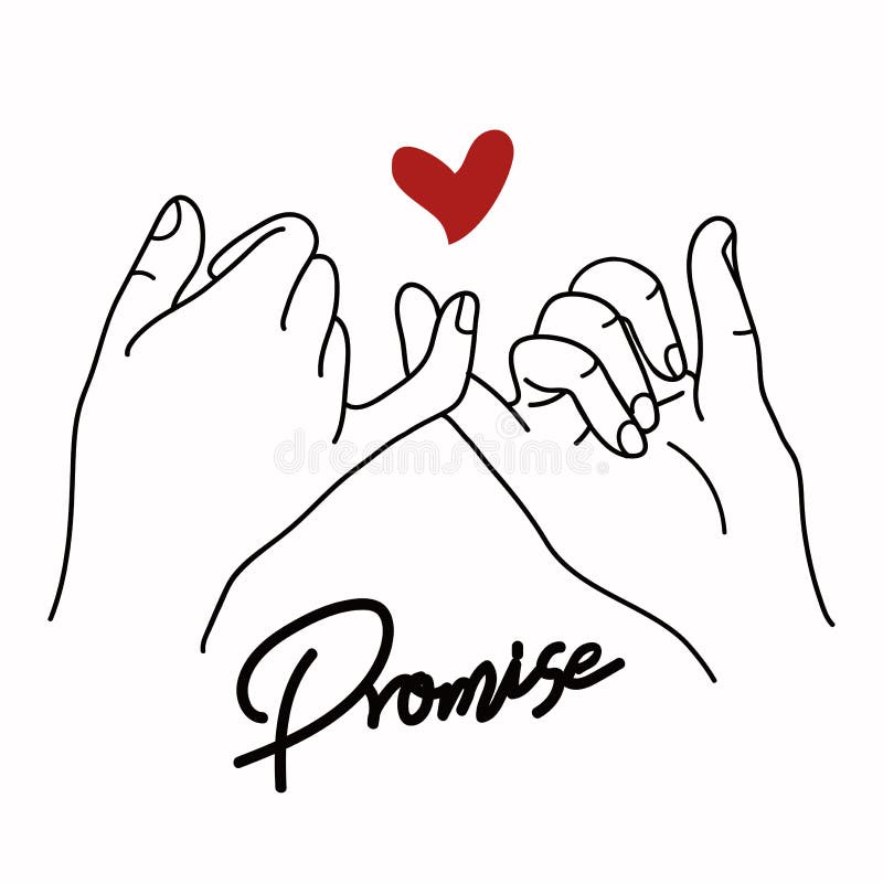 Promise Outline Vector Abstract Logo Stock Illustration - Illustration ...