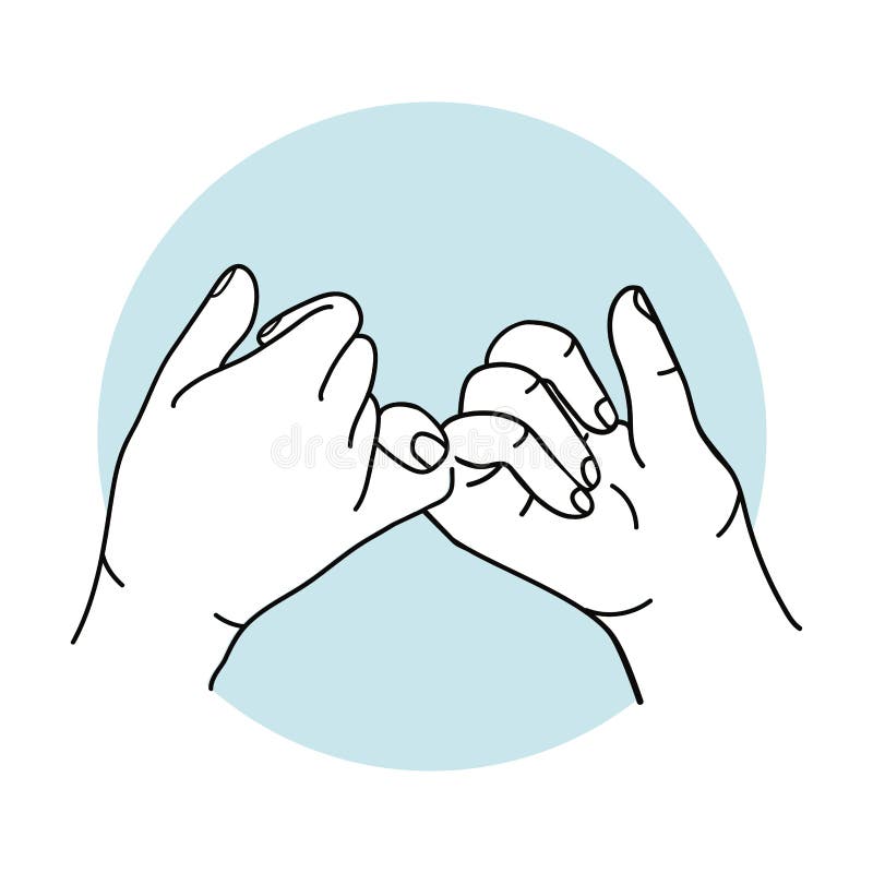 Promise Outline Vector Abstract Logo Stock Illustration - Illustration ...