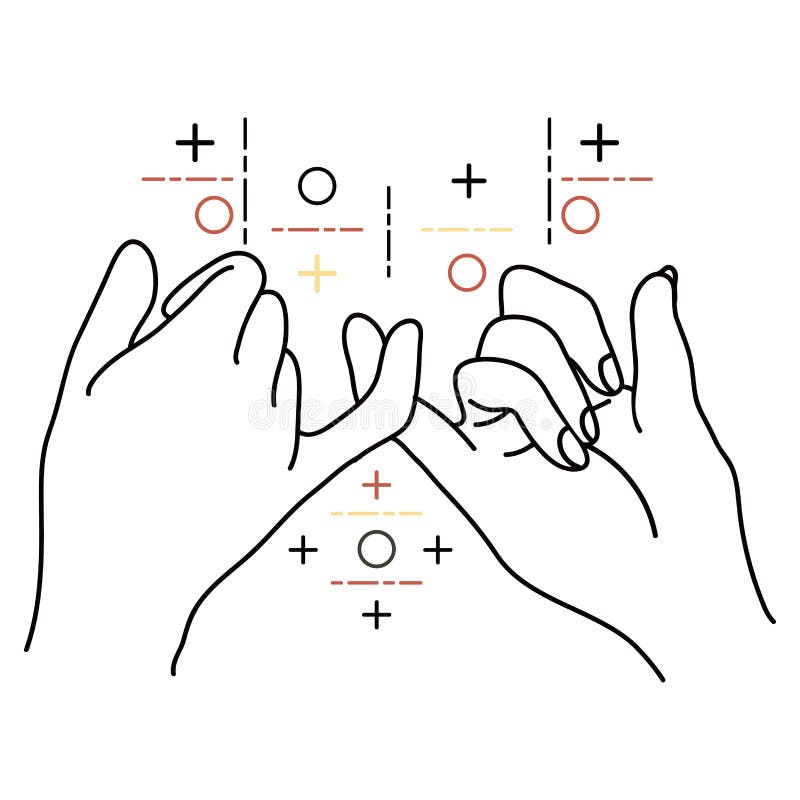 Promise Outline Vector Abstract Logo Stock Illustration - Illustration ...