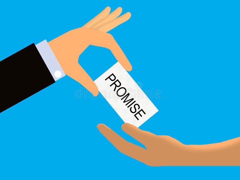 Promise or Promissory Note stock illustration. Illustration of ...