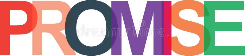 Promise word on white stock illustration. Illustration of promise ...