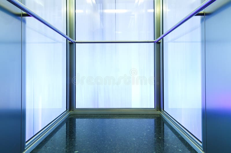 Promising Endless Frame of Metal and Glass with Motion Blur in Windows ...