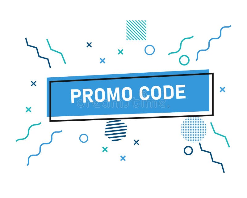 Promo Code Banner, Vector Coupon Offer, White Background Stock Vector ...