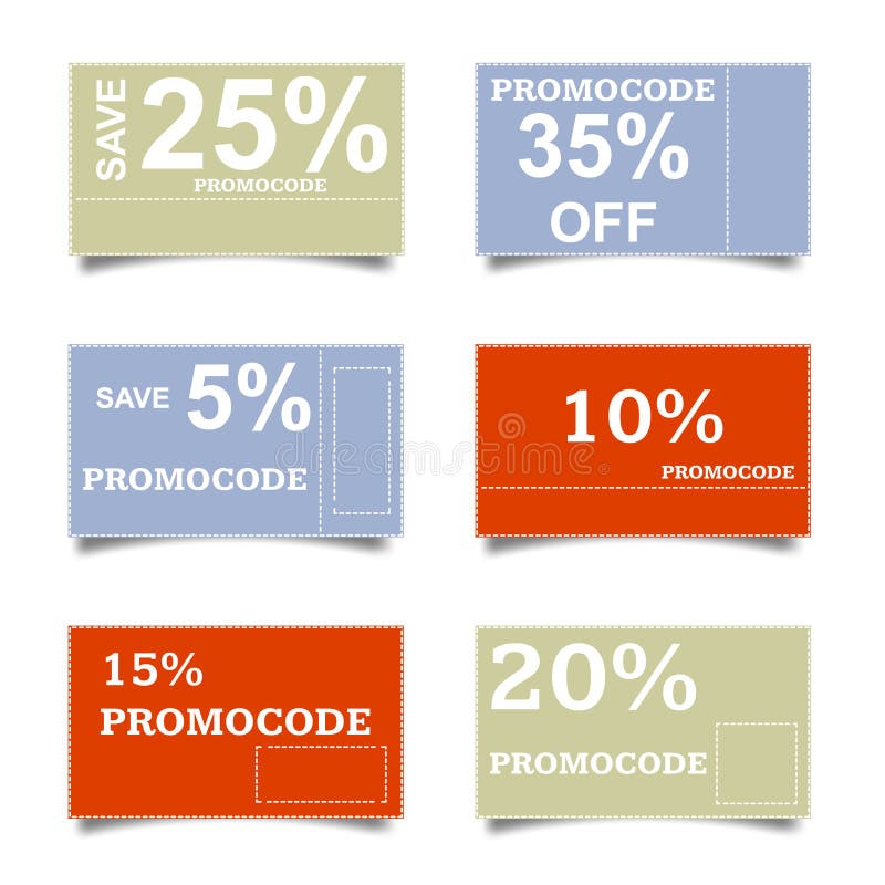 Promo Code Card. Discount on the Banner. Discount Icon Stock Vector ...