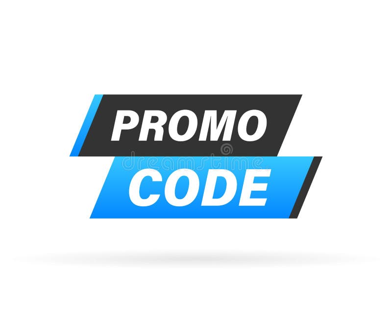 Promo Code Blue Price Tag. Blue Label. Vector Illustration. Stock ...