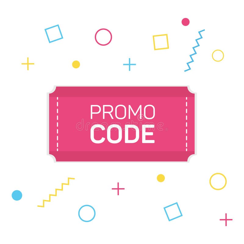 Promo Code, Coupon Code. Flat Vector Set Design Illustration on ...