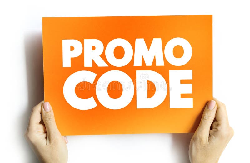 Promo Code Text Card, Concept Background Stock Photo - Image of eshop ...