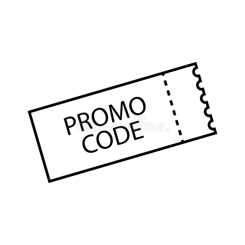 PROMO CODE Ticket. Discount Coupon Slip. Branded Offer Voucher. Vector Savings Token Stock ...