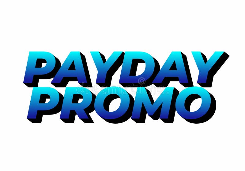 Promo Day, Text Effect in 3 Dimensions Style with Modern Colors, Good ...