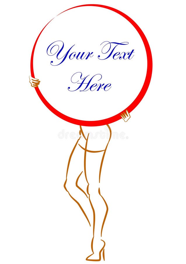 Promo girl stock vector. Illustration of cute, display - 7591037