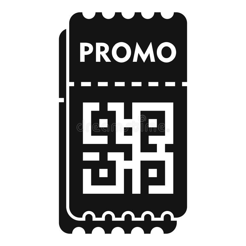 Promo Qr Code Icon Simple Vector. Package Rebate Social Stock Vector ...