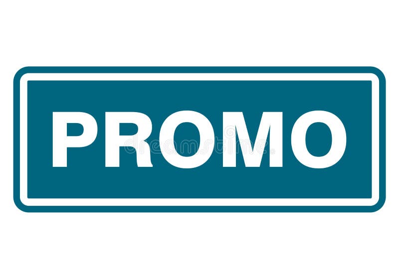 Promo sign, icon, stamp stock vector. Illustration of announce - 92101314