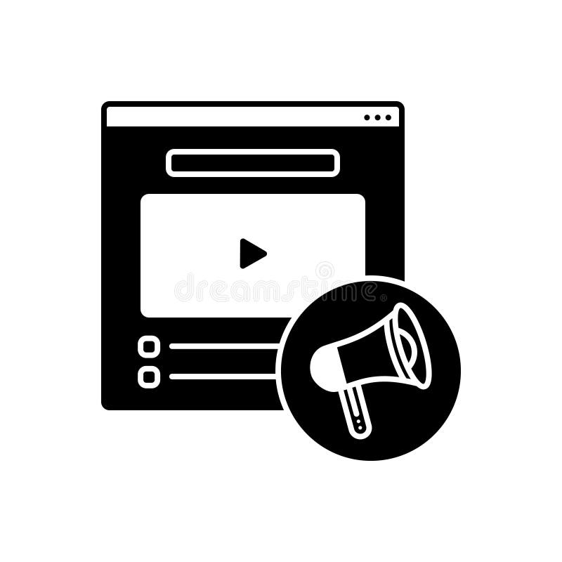 Black Solid Icon for Promo Site, Promotional and Digital Stock ...