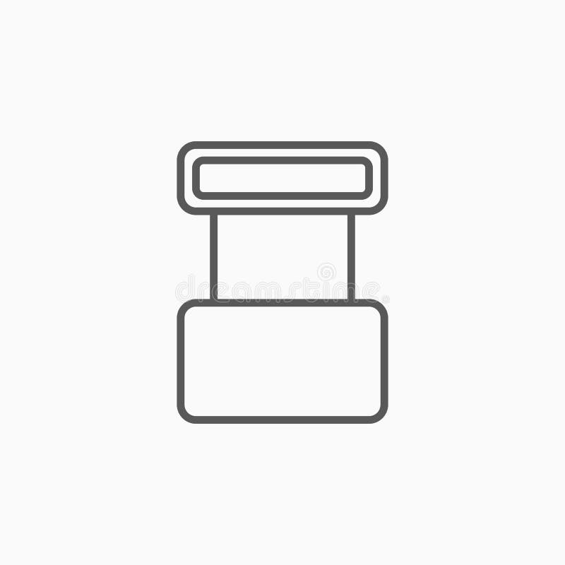 Promo Stand Icon, Booth, Shop, Store, Counter Stock Vector ...