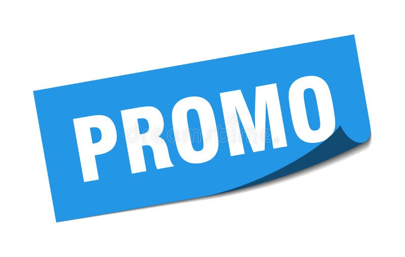 Promo Sticker. Square Isolated Label Sign. Peeler Stock Vector ...