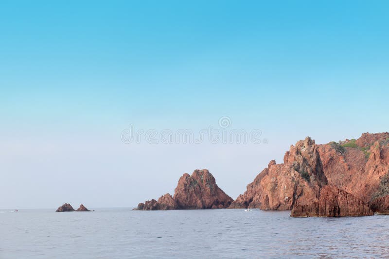 Promontory - Rocks, Sea and Sky Stock Image - Image of beauty, light ...