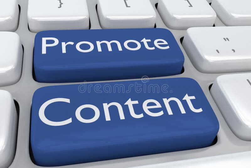 Promote Content concept stock illustration. Illustration of customer ...