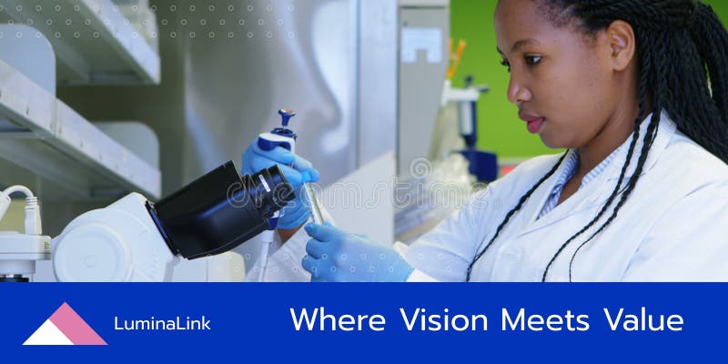 Promote Scientific Expertise, a Researcher Using a Microscope Stock ...