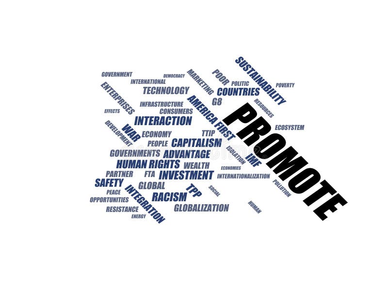 PROMOTE - Word Cloud Wordcloud - Terms from the Globalization, Economy ...