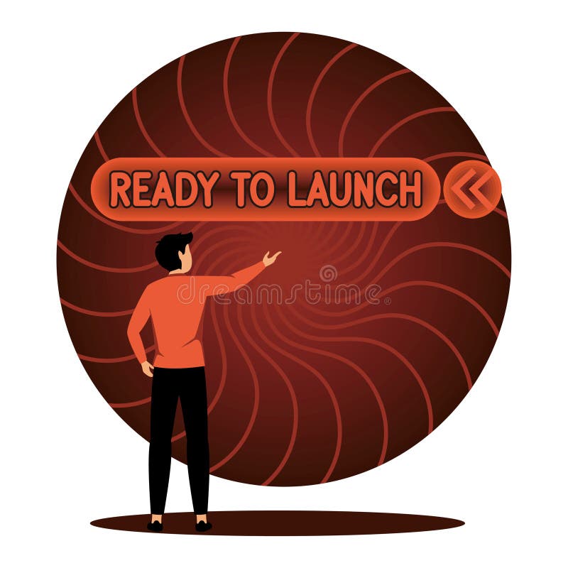 Promoting the Company. Person Gesturing Towards Circular Ready To ...