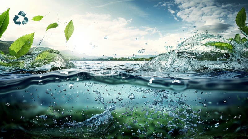 Promoting Eco Friendly Water Practices a Captivating Visual of Nature ...