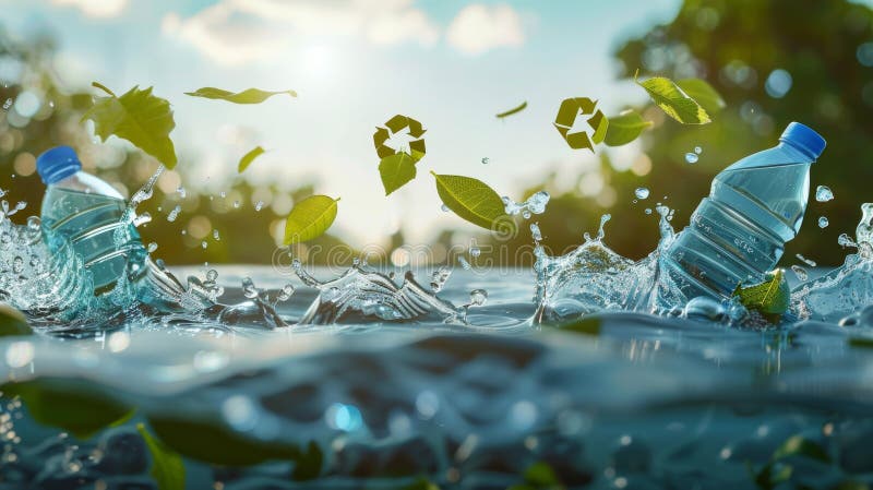 Promoting Eco Friendly Water Practices a Striking Visual of Nature and ...