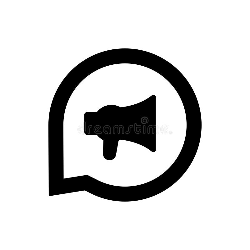 Promoting Icon stock vector. Illustration of sign, viral - 192457586