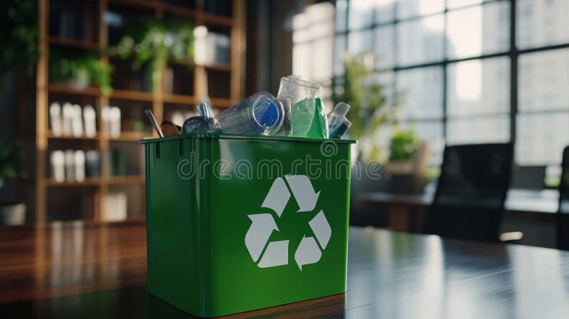 Promoting Office Recycling Practices with Green Bin for Waste Sorting ...