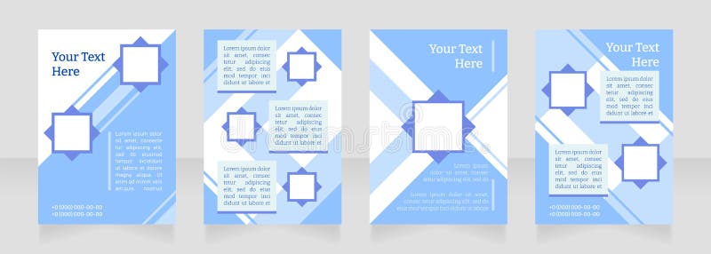 Promoting Product Offering Blank Brochure Layout Design. Advertising ...