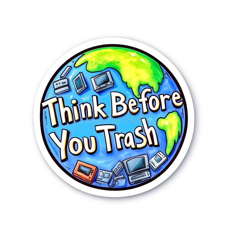 Think before You Trash, Electronic Waste Surrounding Planet Earth ...