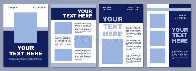 Promoting Specific Service Brochure Template Stock Vector ...