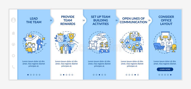Promoting Teamwork in Workplace Blue and White Onboarding Template ...