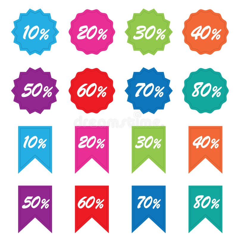 Promotion badges stock illustration. Illustration of button - 27893393