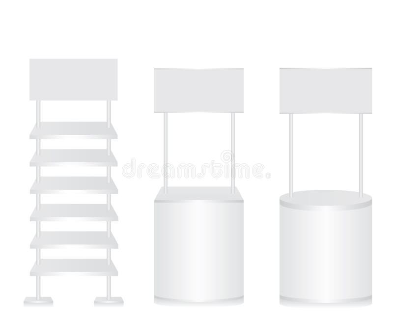 Promotion Counter and Shelf Stock Vector - Illustration of innovation ...