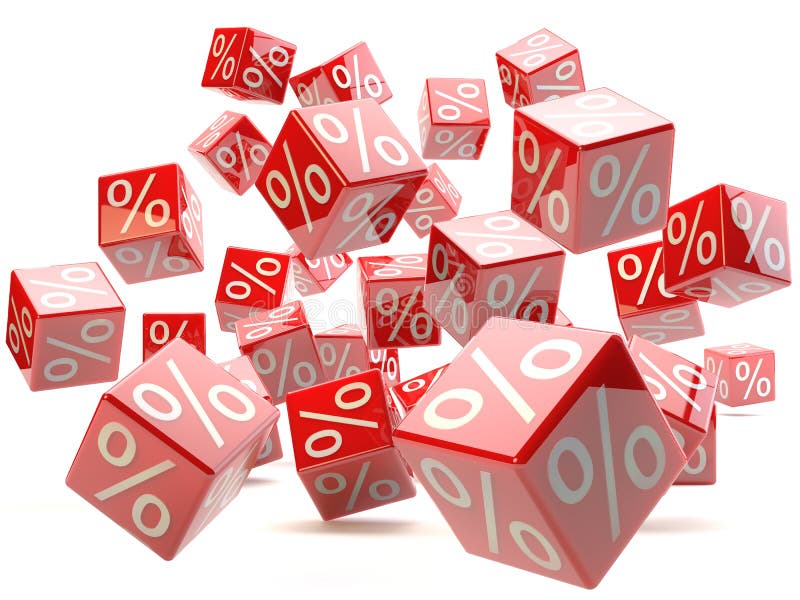 Promotion 3D Cubes - 2 Colors, 3d Illustration Stock Illustration ...