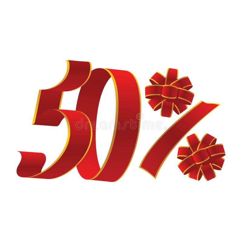 50% de réduction illustration de vecteur. Illustration du promotion ...