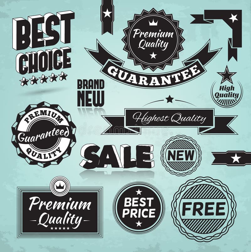 Promotion design elements stock vector. Illustration of objects - 36393721