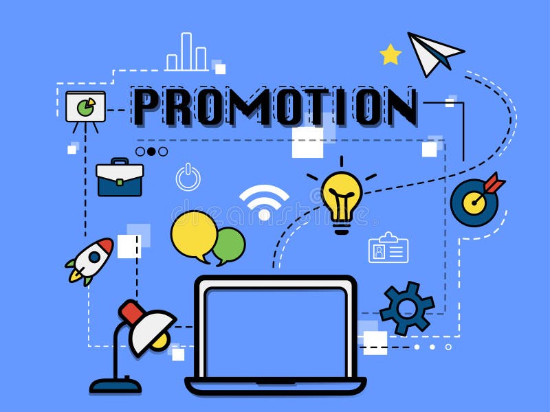 Promotion Graphic Illustration for Business Concept Stock Vector ...