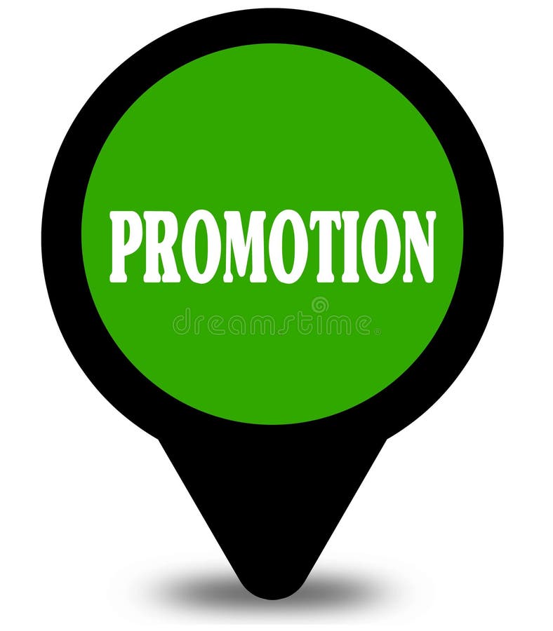 PROMOTION on Green Location Pointer Graphic Stock Illustration ...