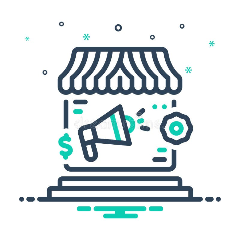 Mix Icon for Promotion, Advertising and Shop Stock Vector ...