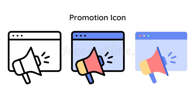 Promotion Icon. stock vector. Illustration of online - 316127042