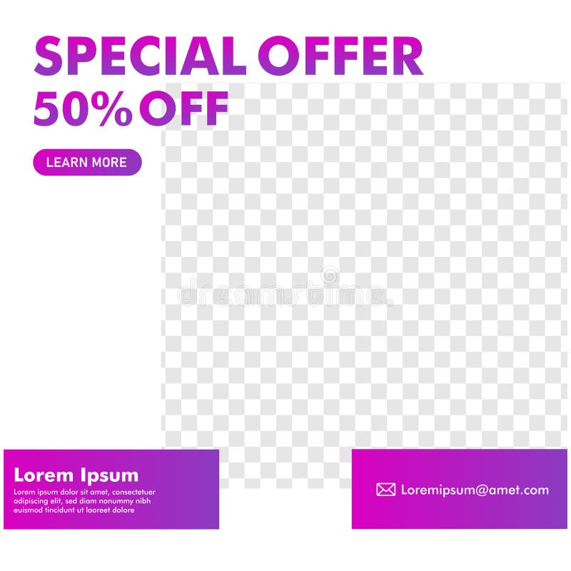 Promotion Post Design. Promotion Banner Template. Ready Use Design ...