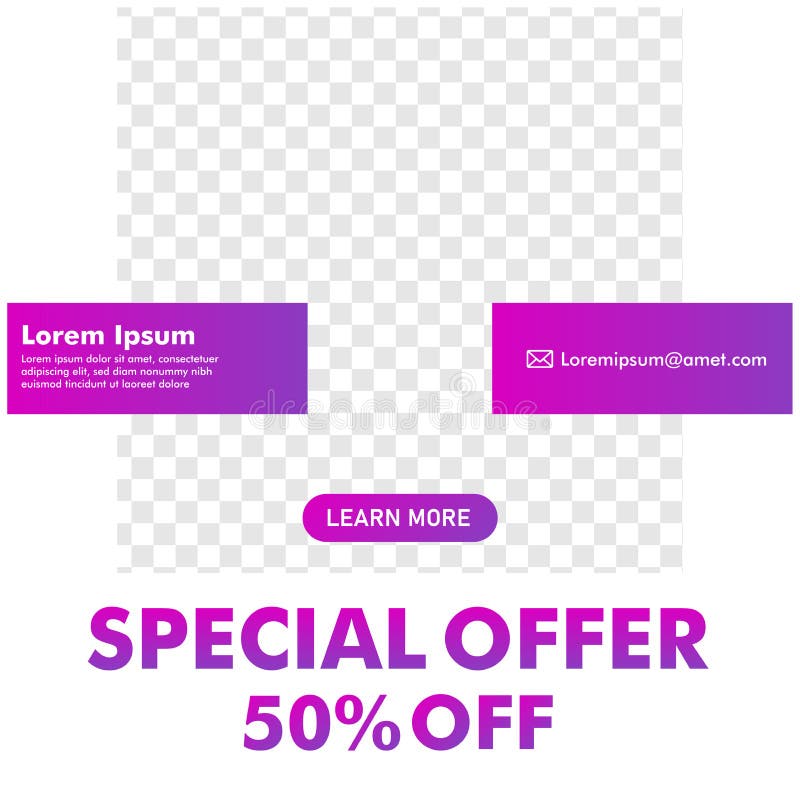 Promotion Post Design. Promotion Banner Template. Ready Use Design ...