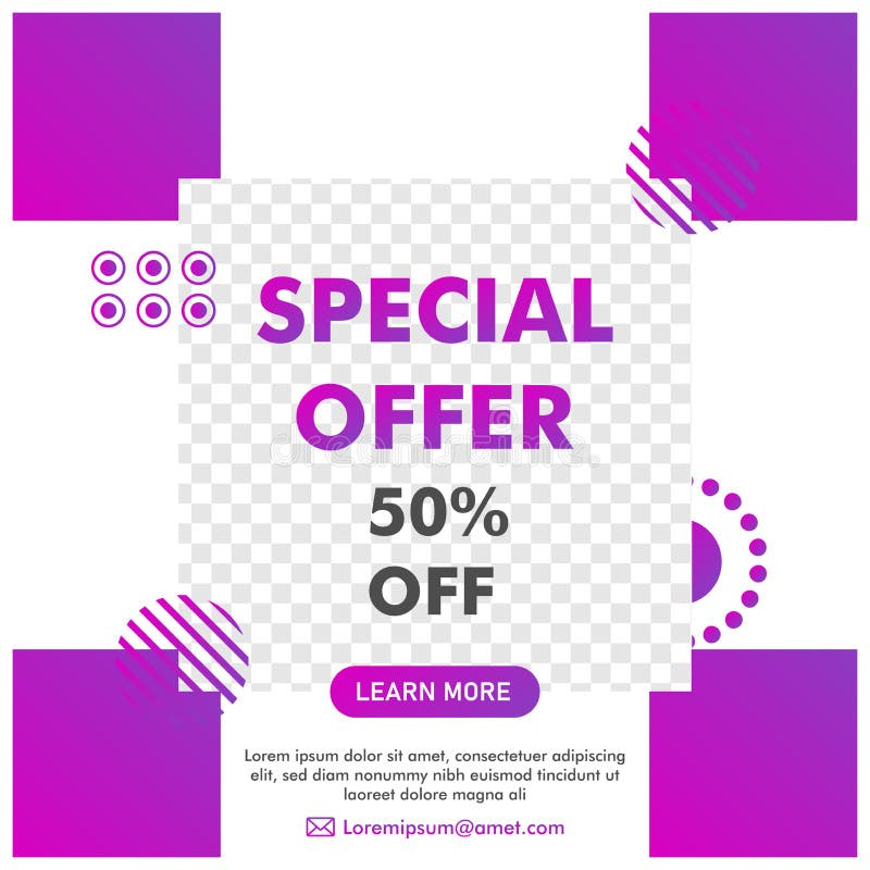 Promotion Post Design. Promotion Banner Template. Ready Use Design ...