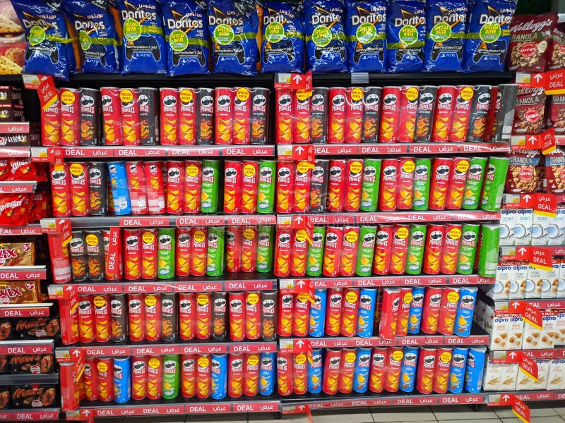 Promotion Products Display of Pringles Editorial Stock Photo - Image of ...