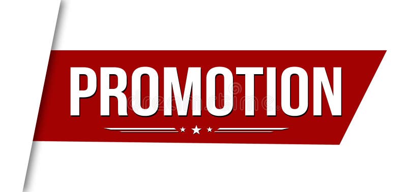 Promotion Red Ribbon or Banner Design Stock Vector - Illustration of ...