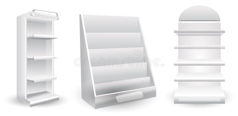 Promotion Shelf Retail Trade Stands Various Types and Sizes. Stock ...