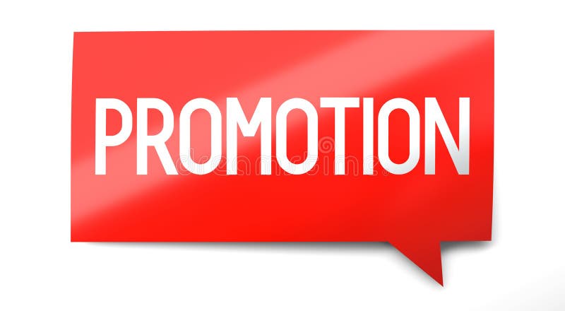 Promotion - speach bubble stock illustration. Illustration of ...
